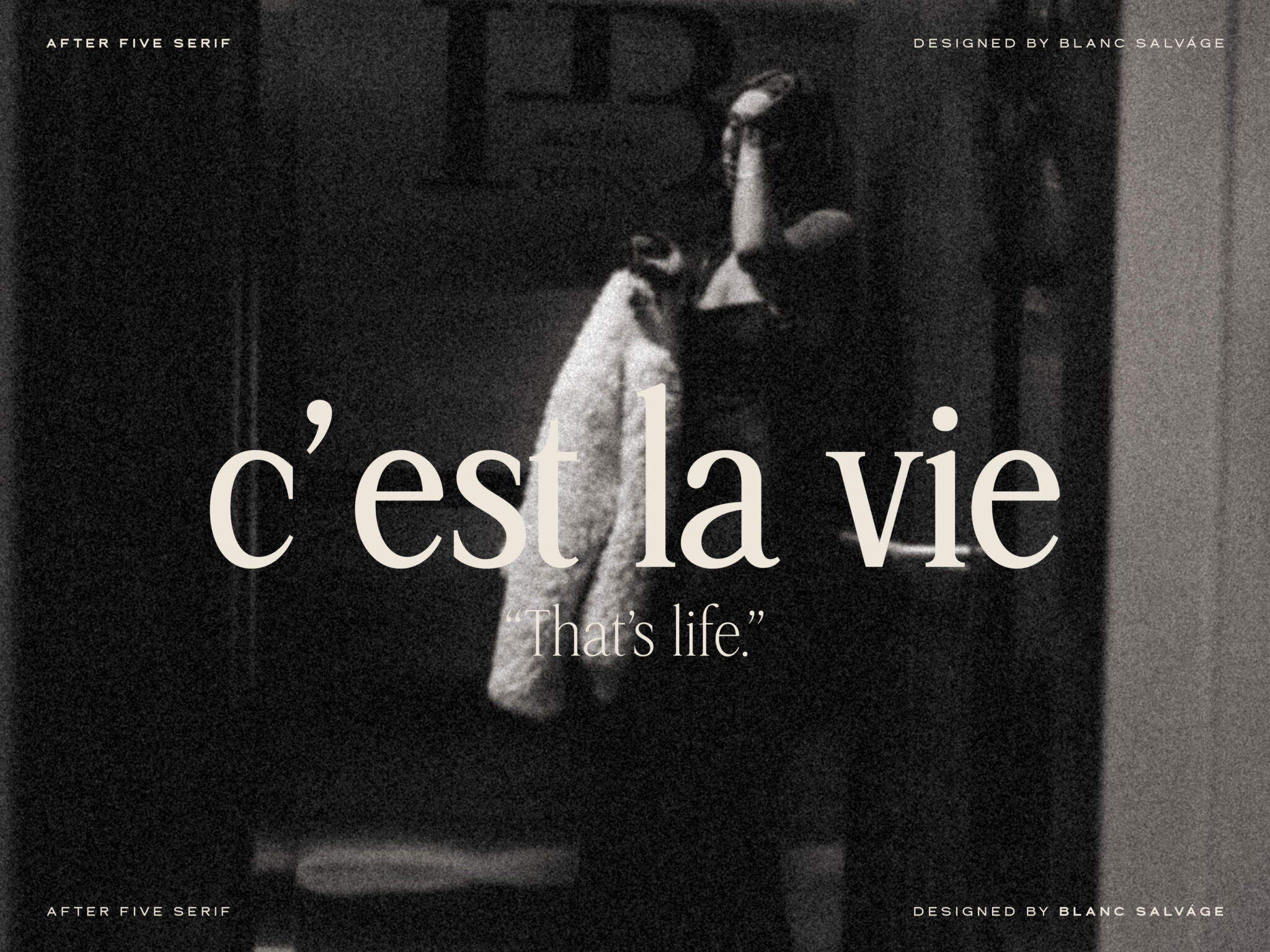 After Five - Luxury Serif — Blanc Salváge