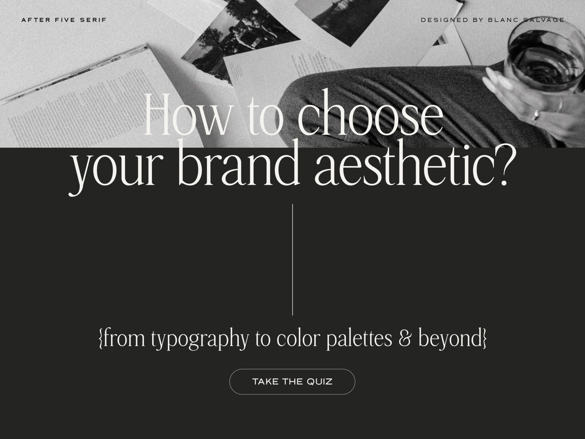After Five - Luxury Serif — Blanc Salváge